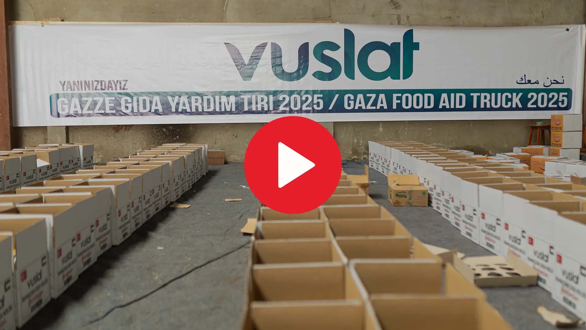 Gazze Kumanya Yardımı | Vuslat Derneği 2025 | Vuslat Derneği